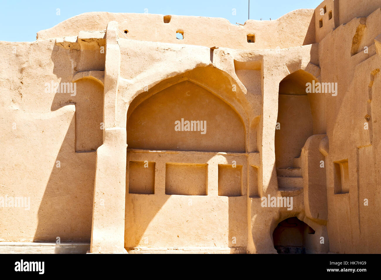 blur in iran the old contruction prison of alexander historic building ...