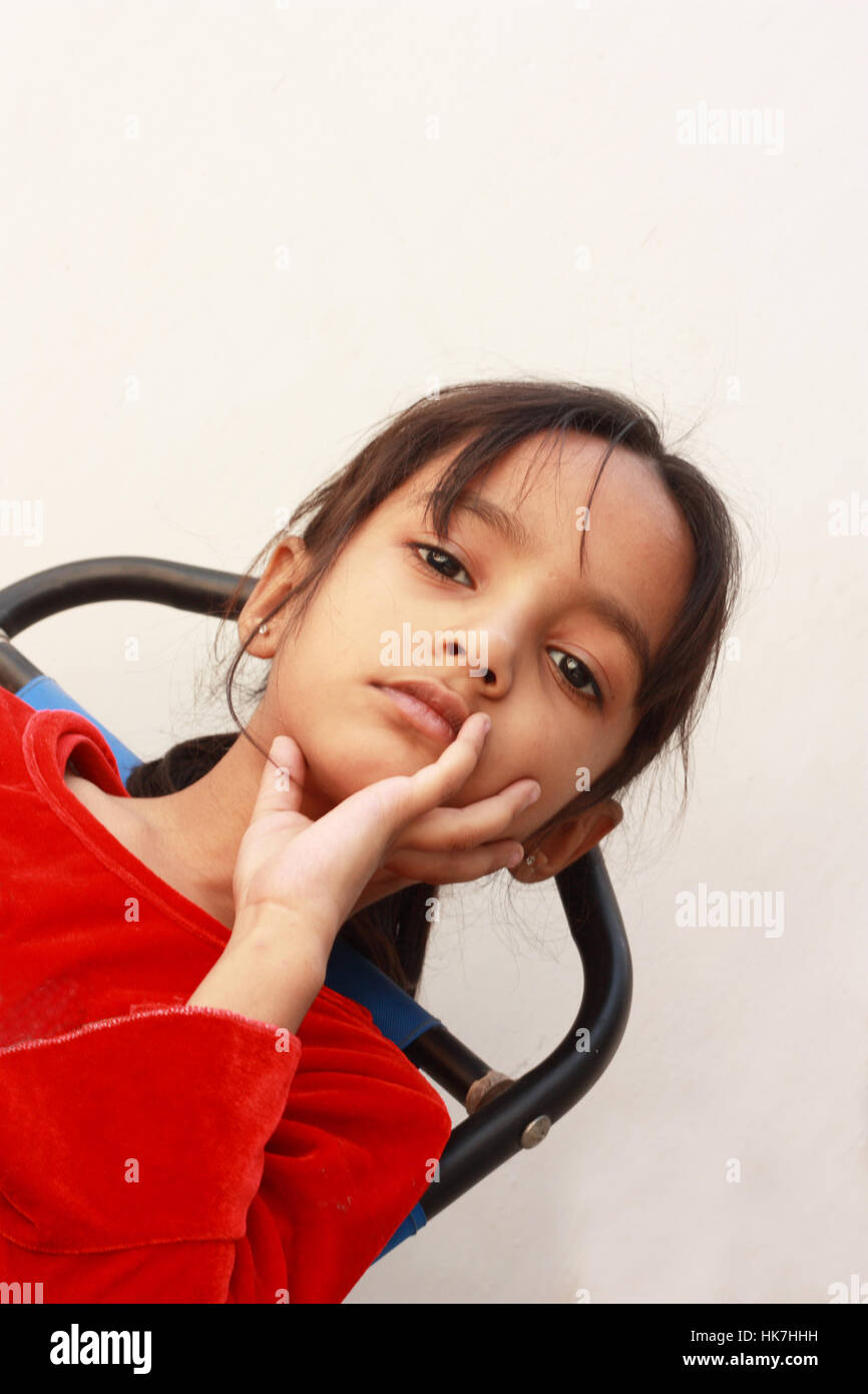 Attractive Asian Indian Female Relaxing High Resolution Stock ...