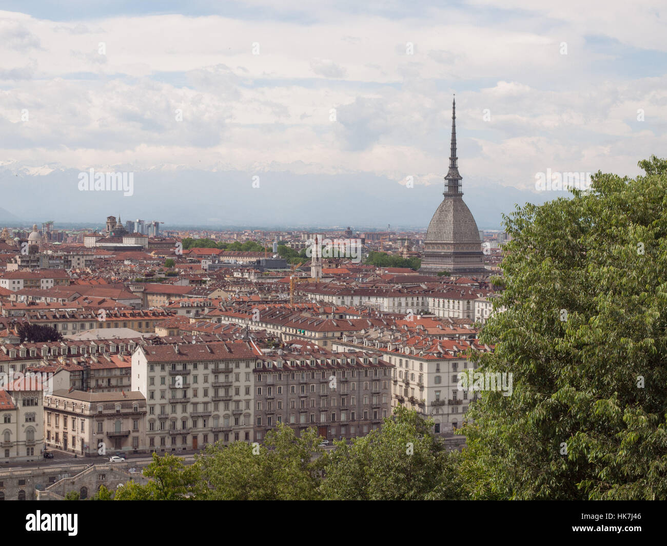 City of Turin (Torino) skyline panorama seen from the hill Stock Photo ...