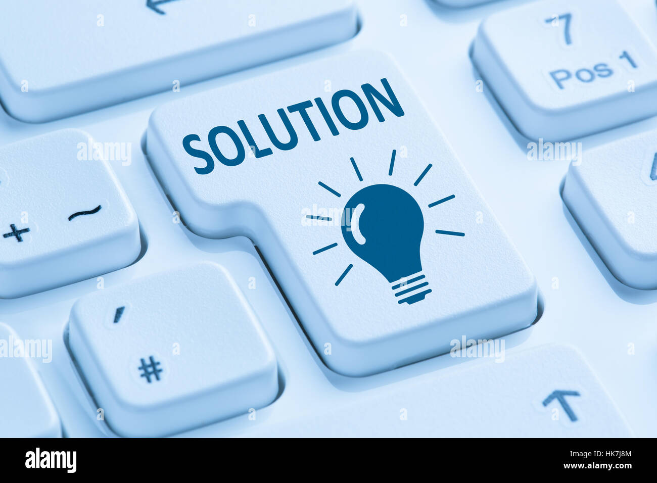 Finding solution for problem conflict button symbol internet blue ... Finding solution for problem conflict button symbol internet blue ...