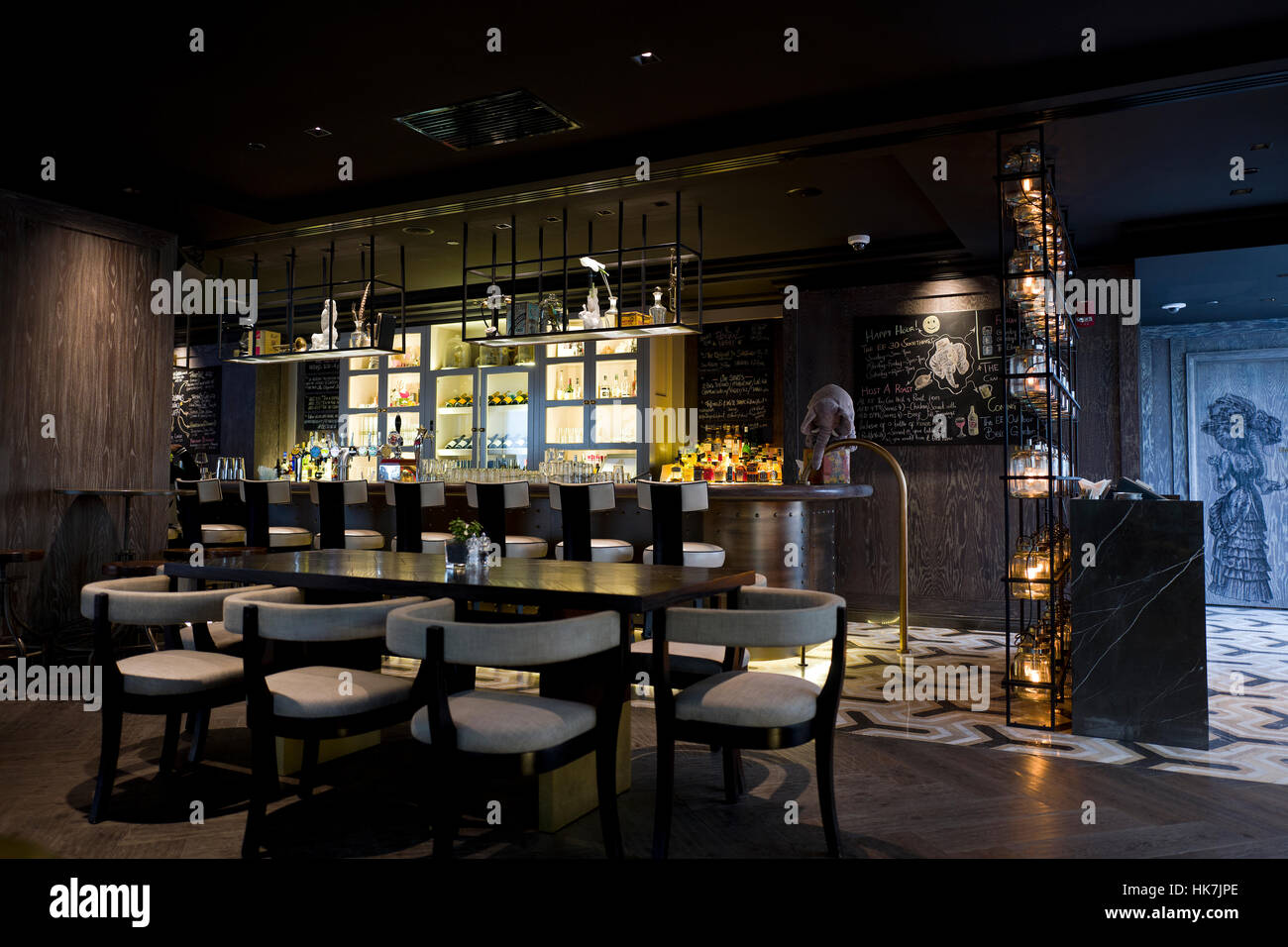 The Eloquent Elephant bar in Dubai Stock Photo - Alamy