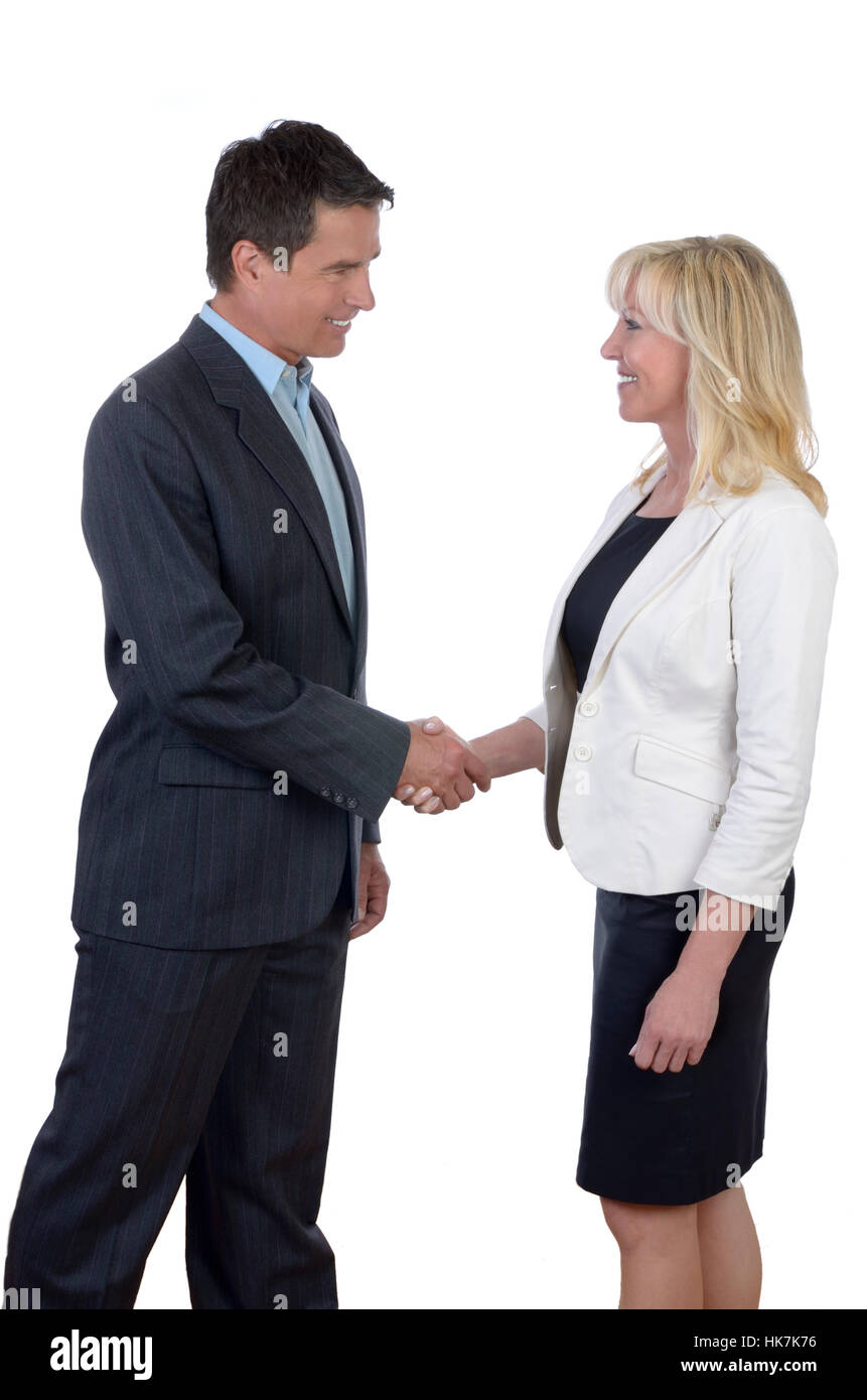 Portrait two humans shaking hands hi-res stock photography and images ...