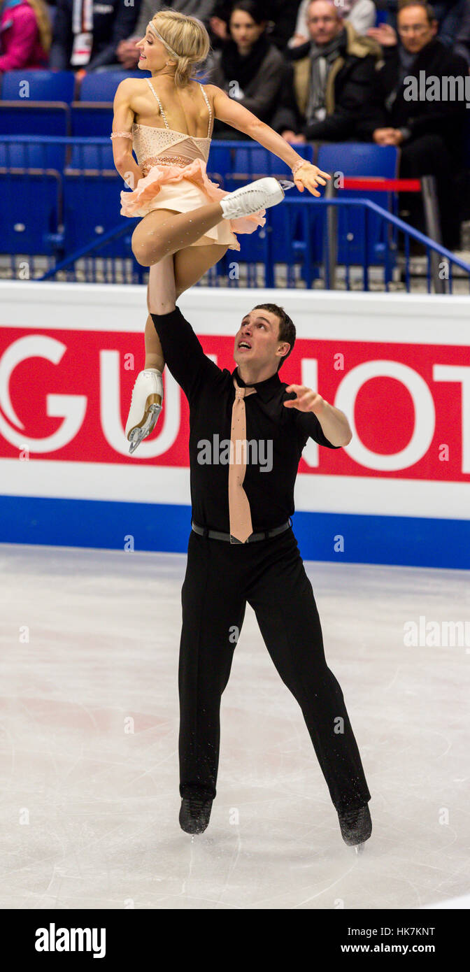 Aliona Savchenko, Bruno Massot Stock Photo - Alamy
