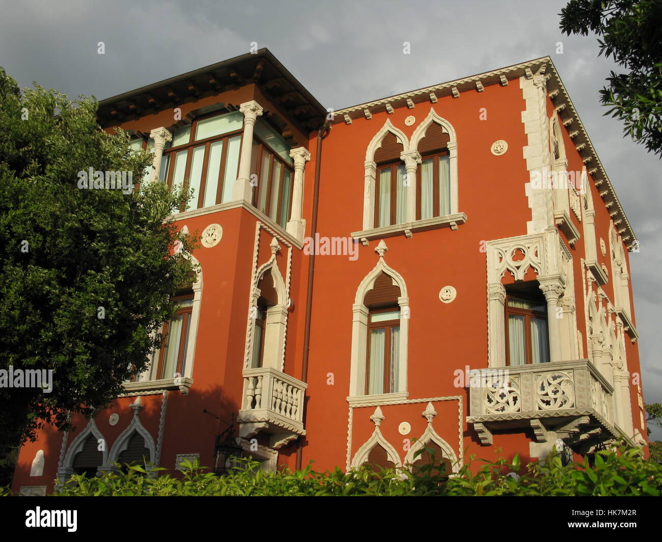 house, building, venice, villa, facade, style of construction ...