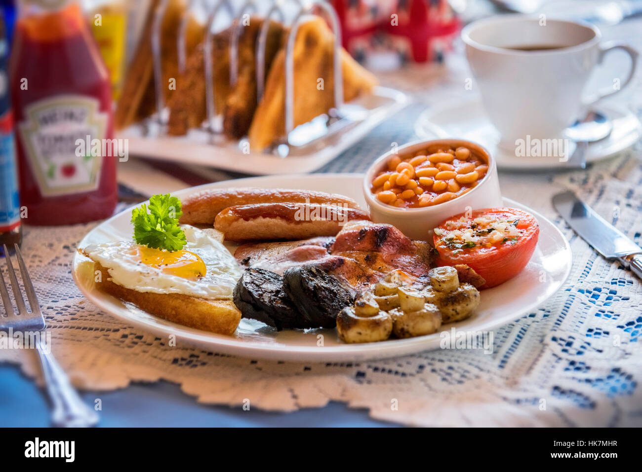 Full English breakfast - Fry Up Stock Photo - Alamy