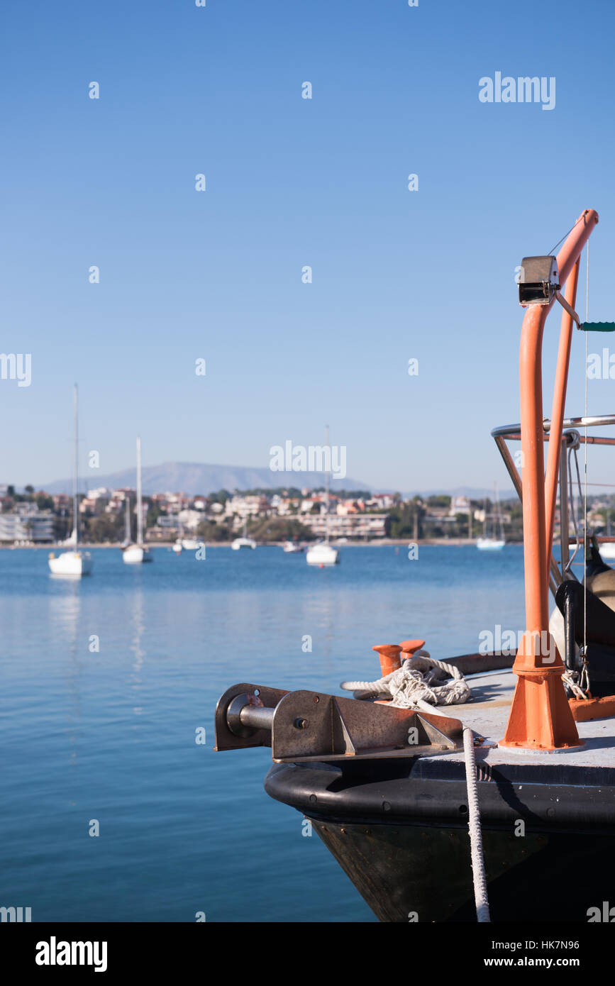Orange mooring rope hi-res stock photography and images - Alamy