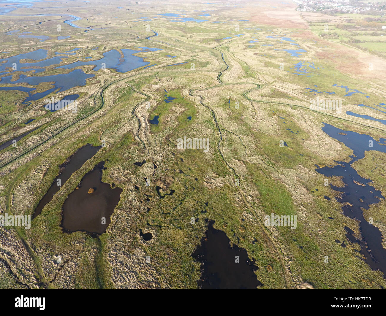 Dee estuary aerial hi-res stock photography and images - Alamy