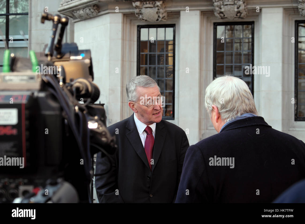 MP Hillary Benn interview outside Supreme Court building after Article ...