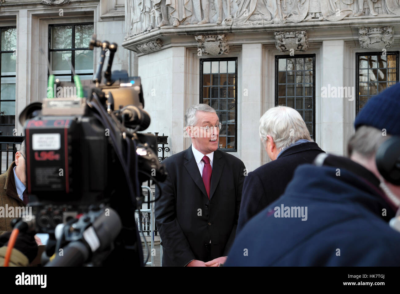 MP Hillary Benn interview outside Supreme Court building after Article ...