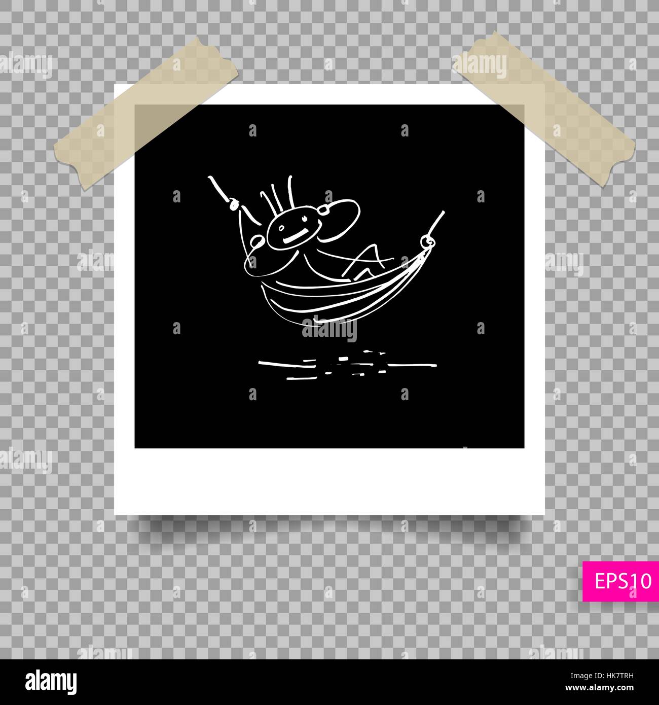 Retro polaroid photo frame template hi-res stock photography and images ...