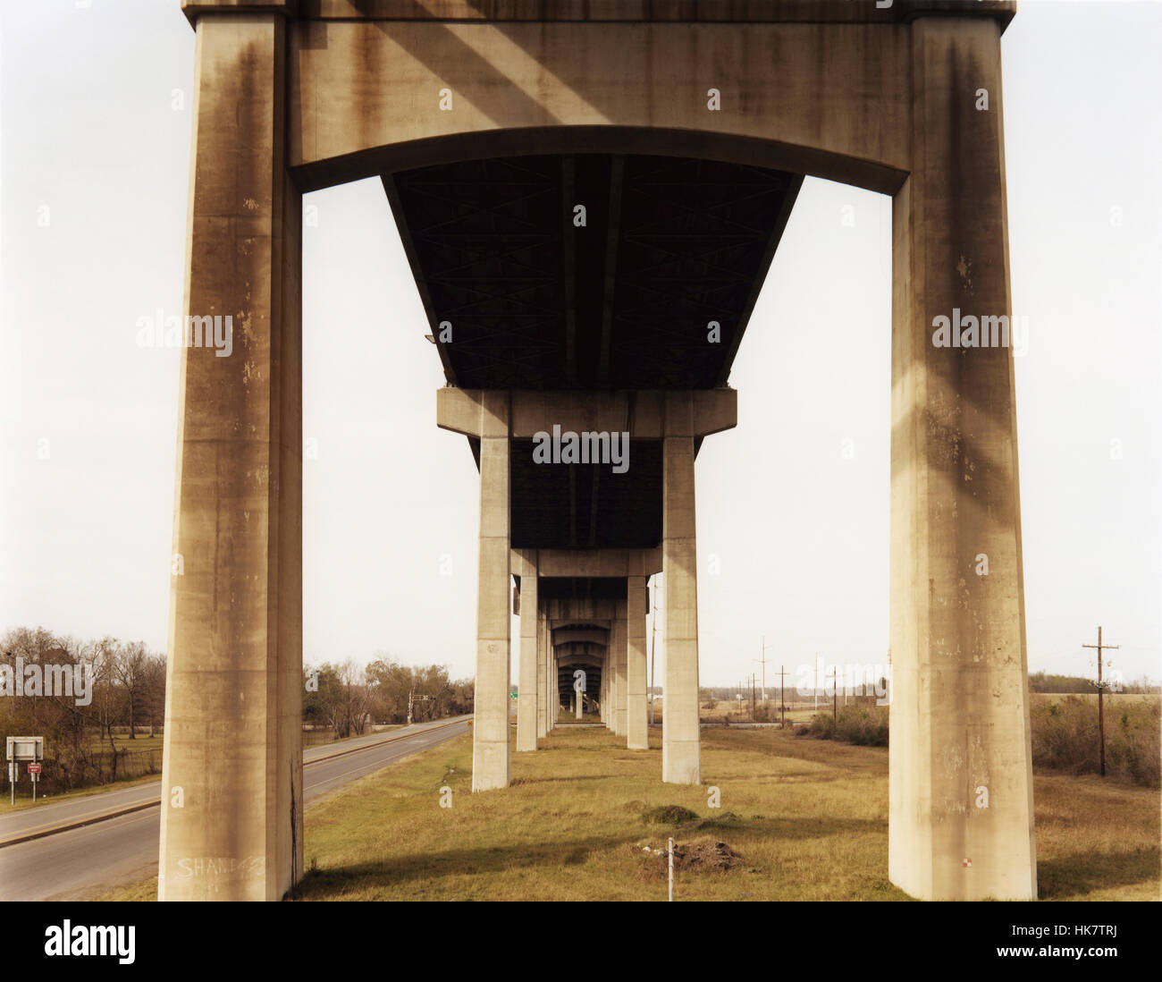 An elevated road, view from underneath Stock Photo - Alamy