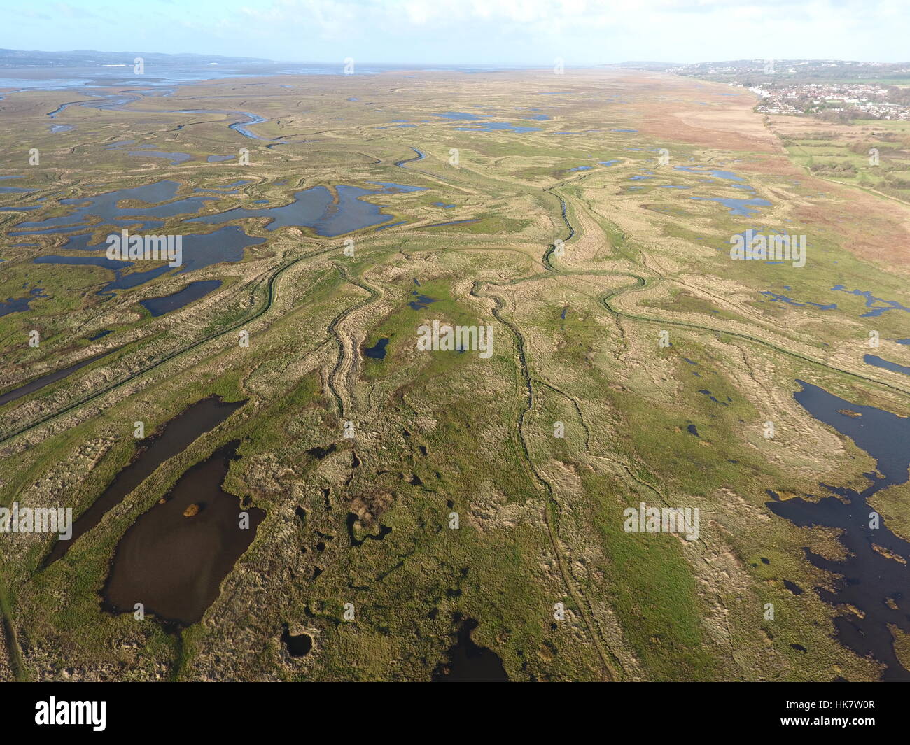 Dee estuary aerial hi-res stock photography and images - Alamy