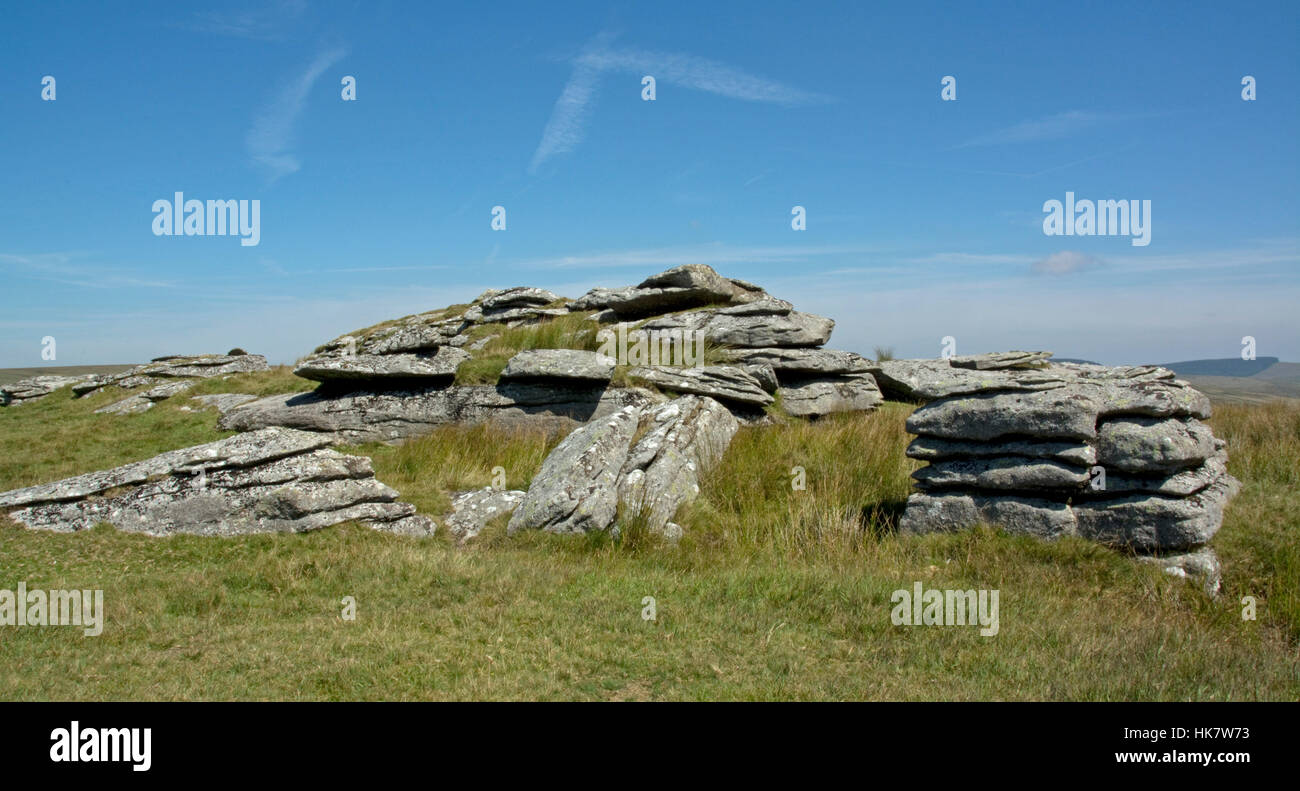 White Tor on Dartmoor Stock Photo - Alamy