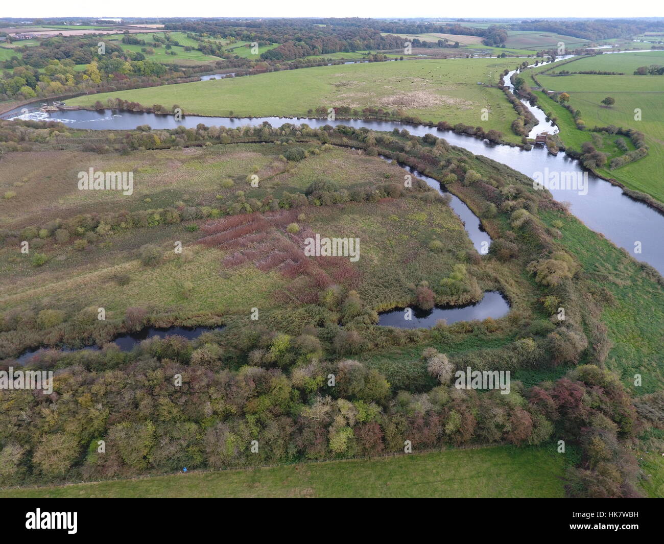 River Meander Aerial England High Resolution Stock Photography and ...