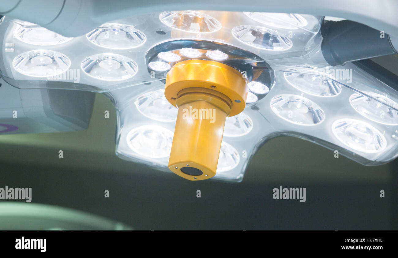 Hospital ward emergency room operating theater and modern light ...