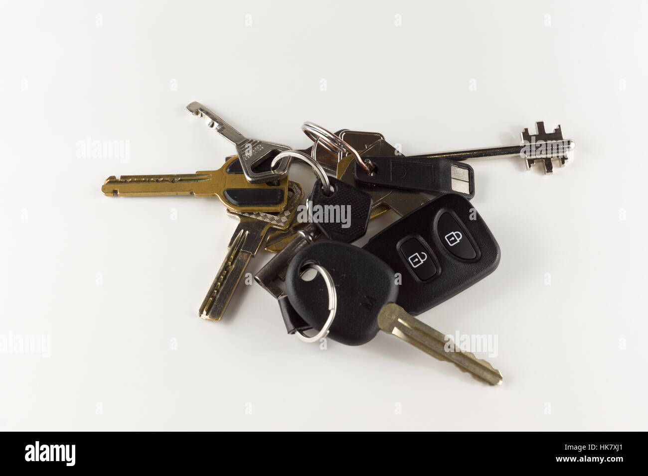 the bunch of different keys from the door locks Stock Photo - Alamy