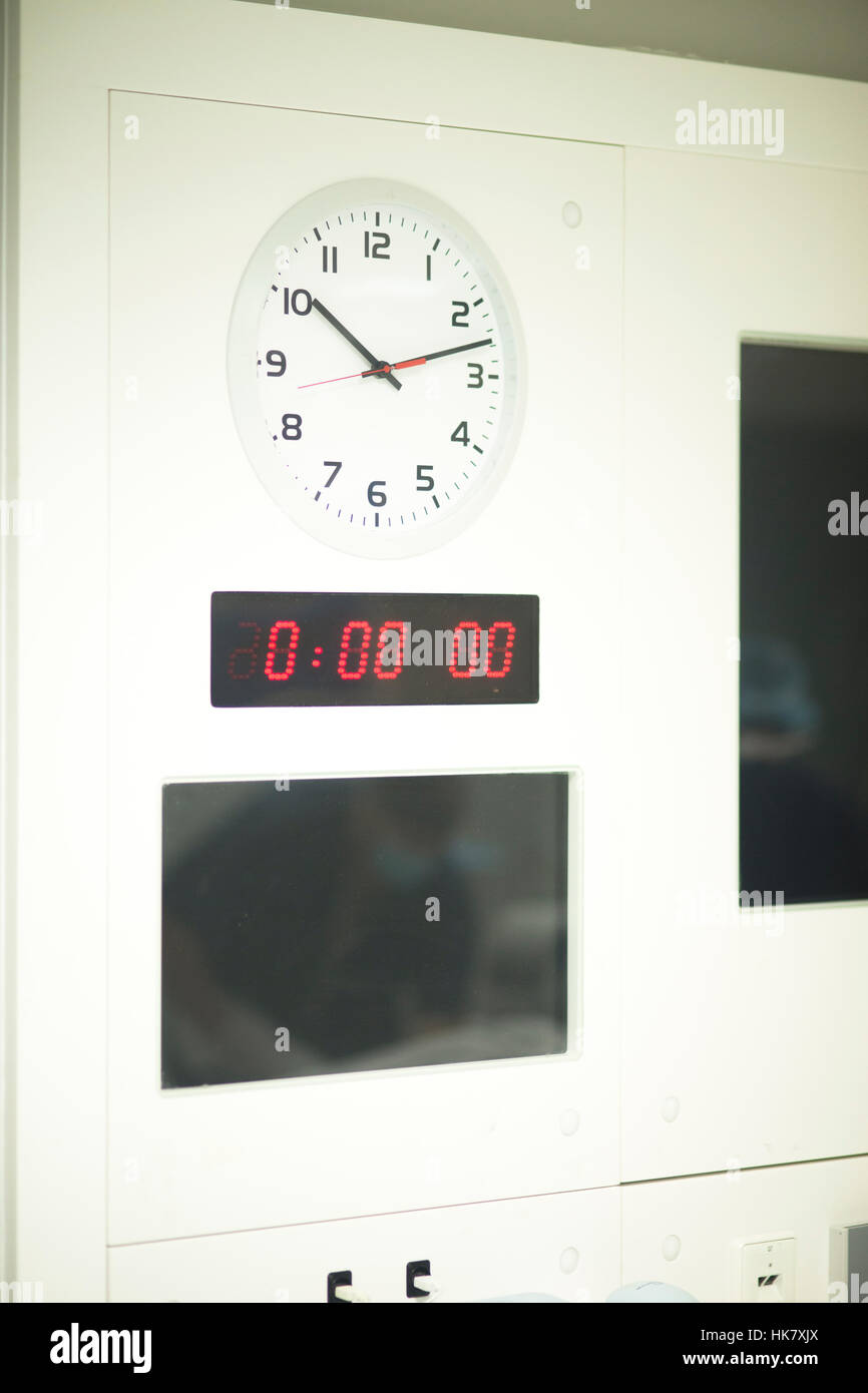 Hospital ward emergency room operating theater and modern equipment ...