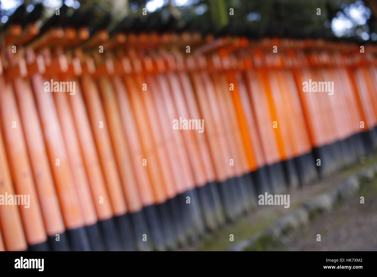 Famous torii gates on the path to Fushimi Inari Taisha shrine on Mount ...