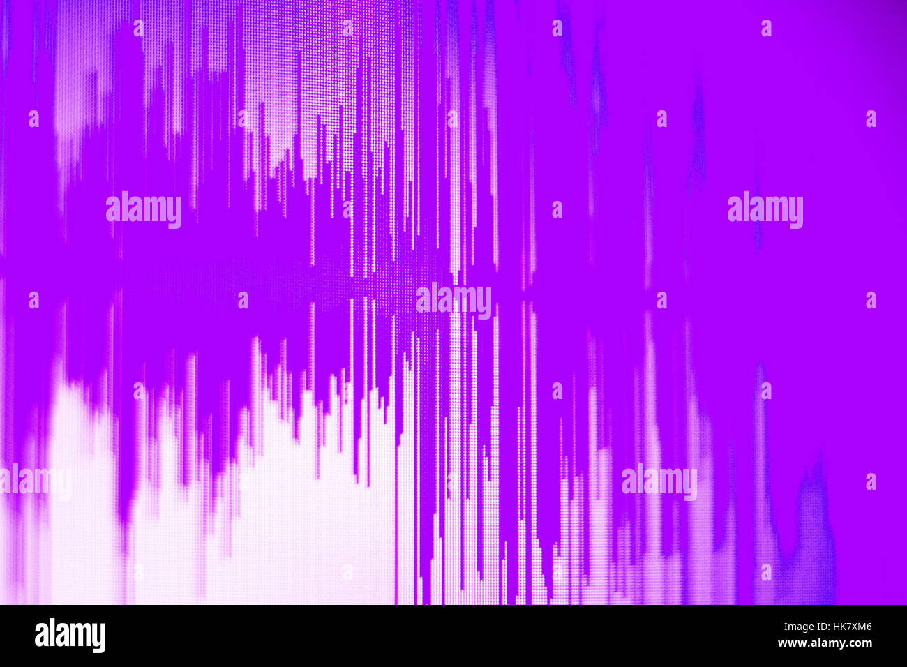 Sound recording studio audio wave on computer screen in professional ...