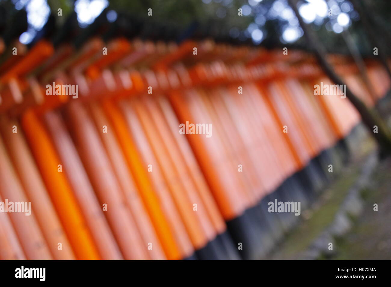 Famous torii gates on the path to Fushimi Inari Taisha shrine on Mount ...