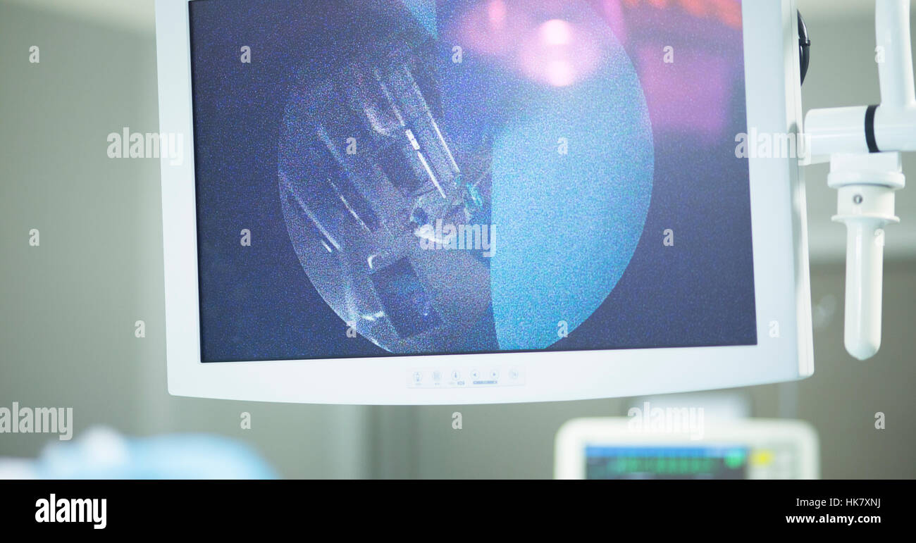 Hospital ward emergency room operating theater and modern equipment ...