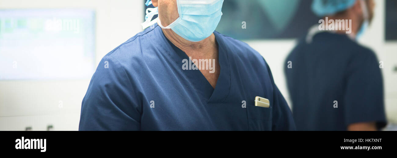 Hospital ward emergency room operating theater and modern equipment ...