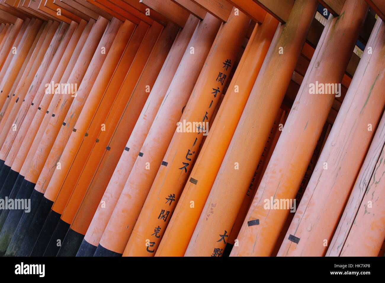 Famous torii gates on the path to Fushimi Inari Taisha shrine on Mount ...