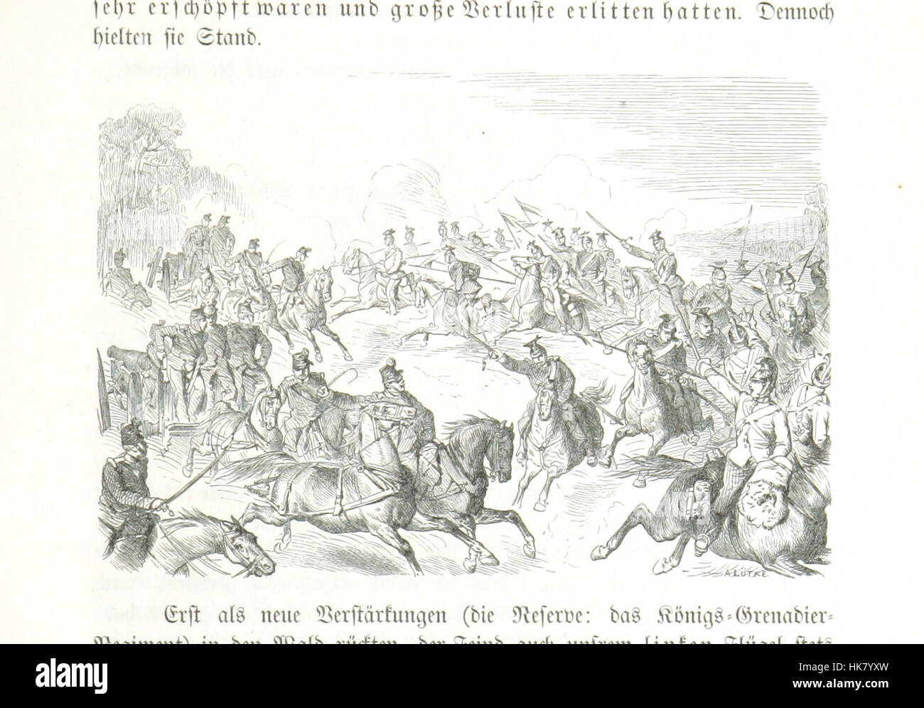 An illustration from 'Der deutsche Krieg von 1866', depicting the ...