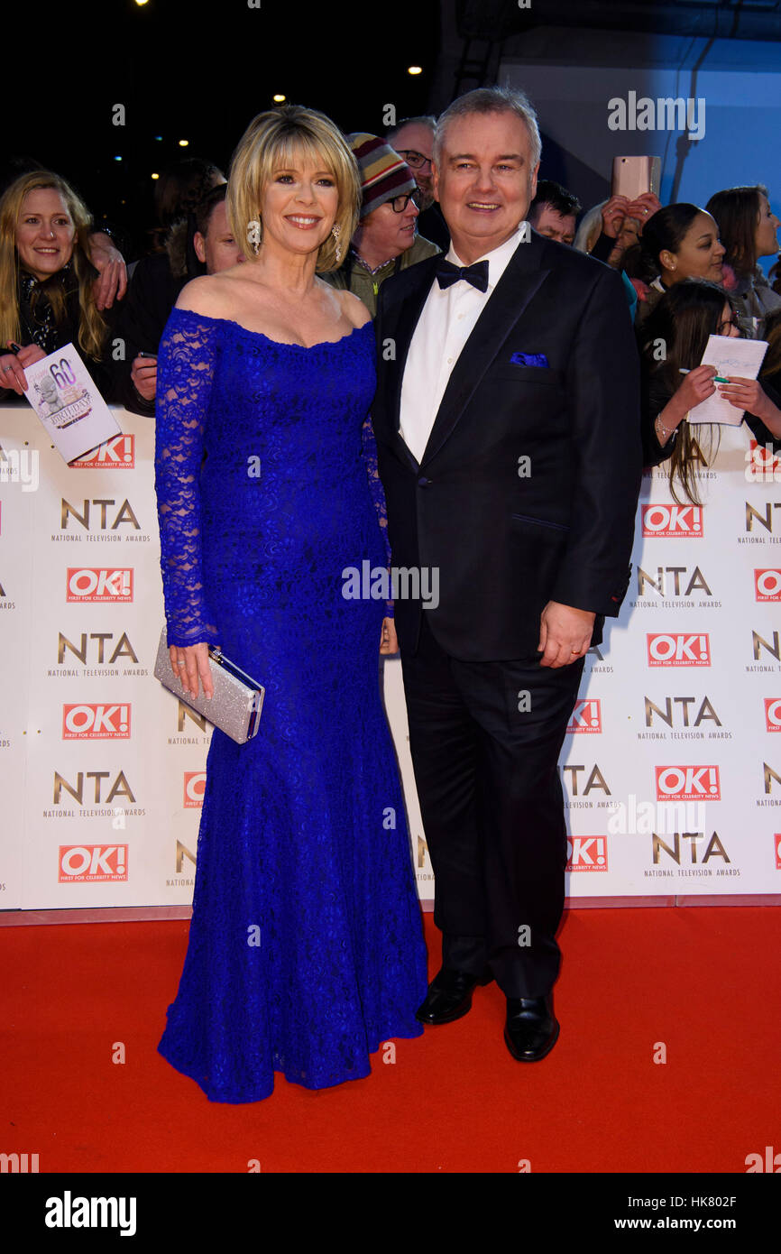 Eamonn Holmes and Ruth Langsford attending the National Television ...