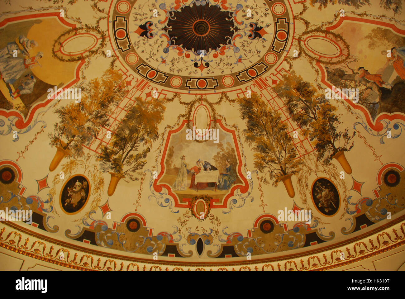 Rococo style tea house pavilion Weissenburgpark Stuttgart Baden ...