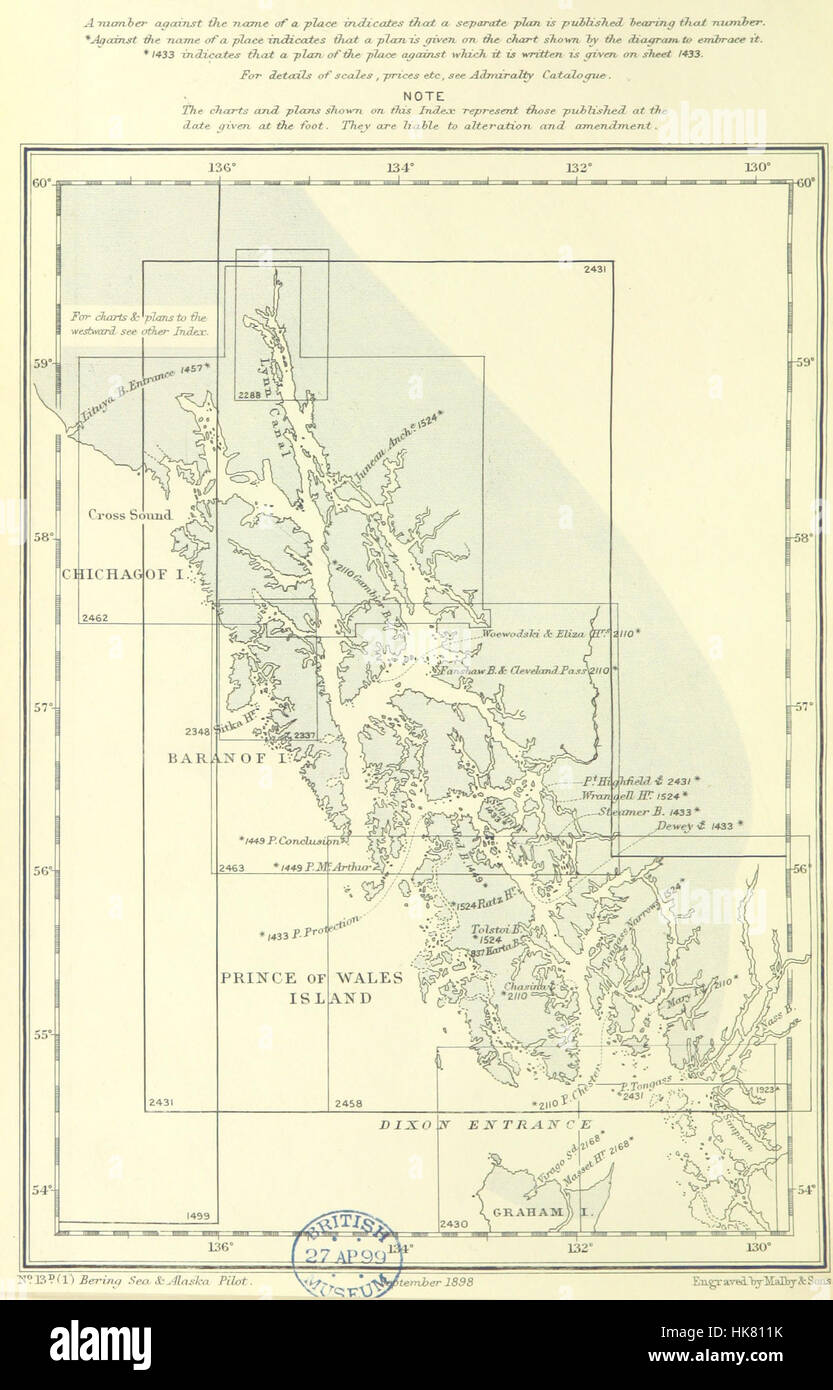 Siberia and alaska coast line map hi-res stock photography and images ...