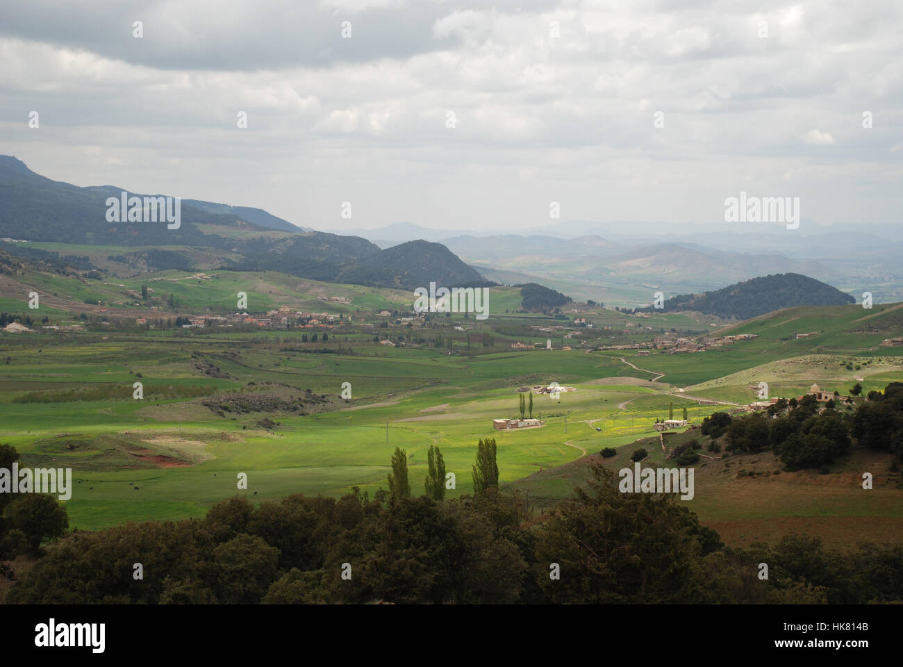 Landscape on the slopes of the Middle Atlas Morocco Stock Photo - Alamy