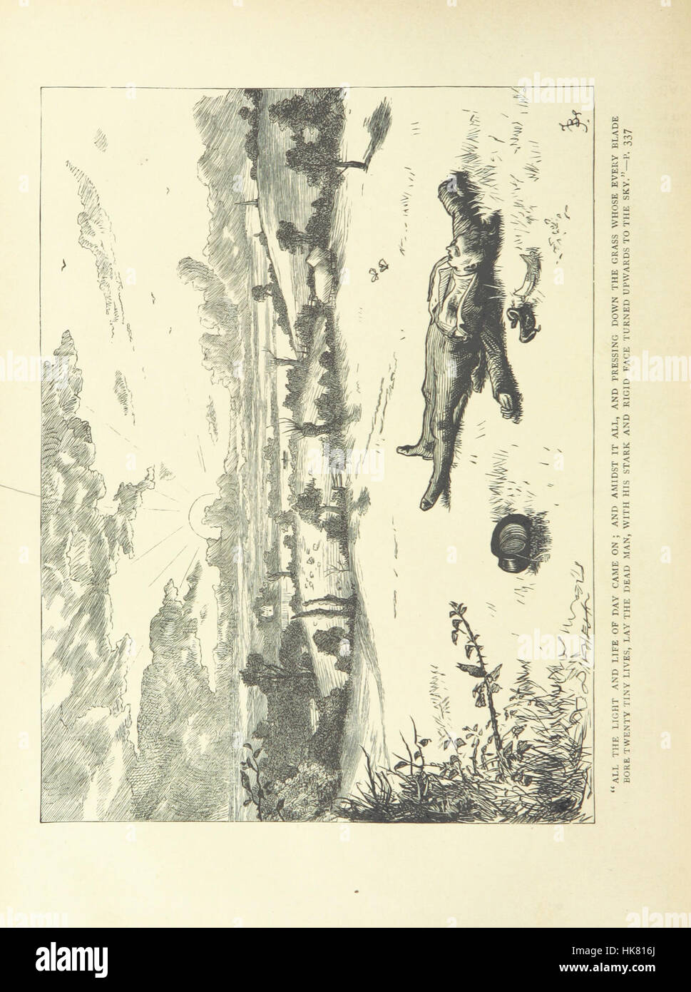 An illustration from 'The Works of Charles Dickens,' showcasing a scene ...