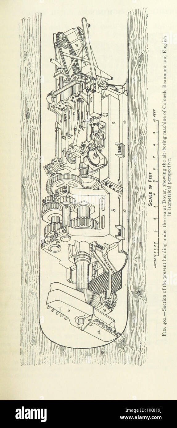 An illustration or diagram from the book 'Mining', depicting mining ...