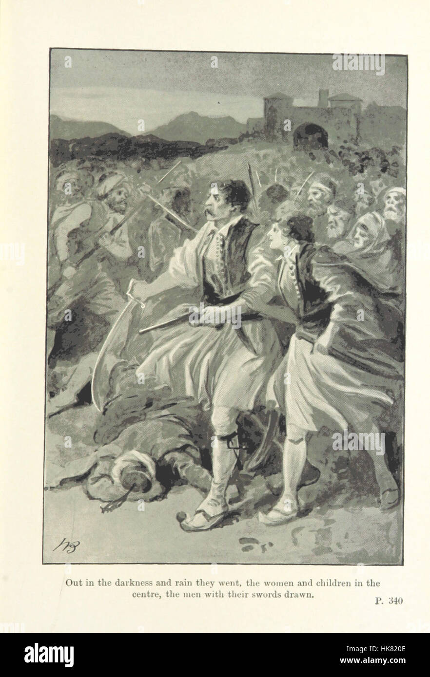 Illustration from 'A Daughter of the Klephts,' depicting a scene from a ...