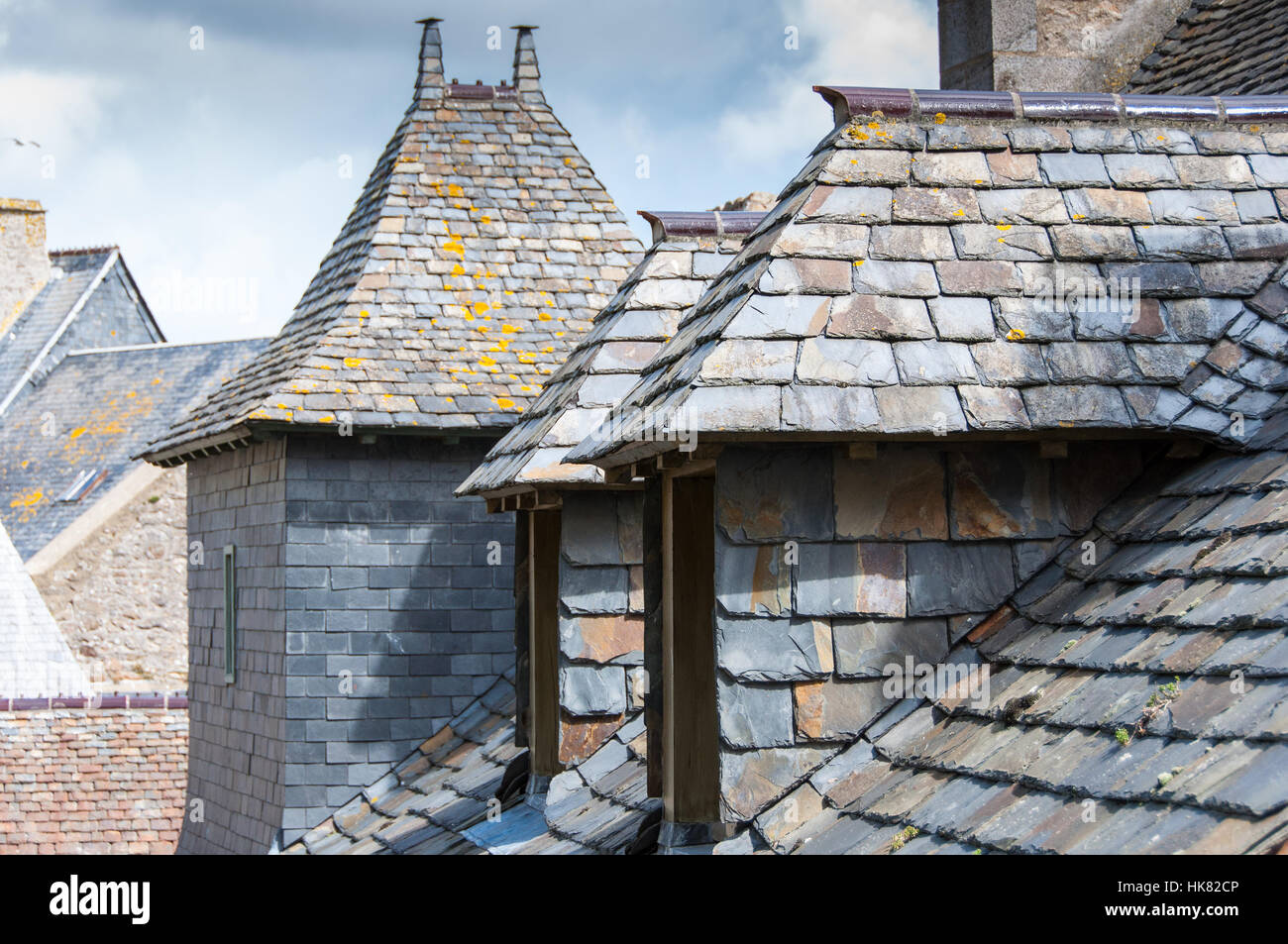 Very typical french roof of Brittany (France Stock Photo - Alamy