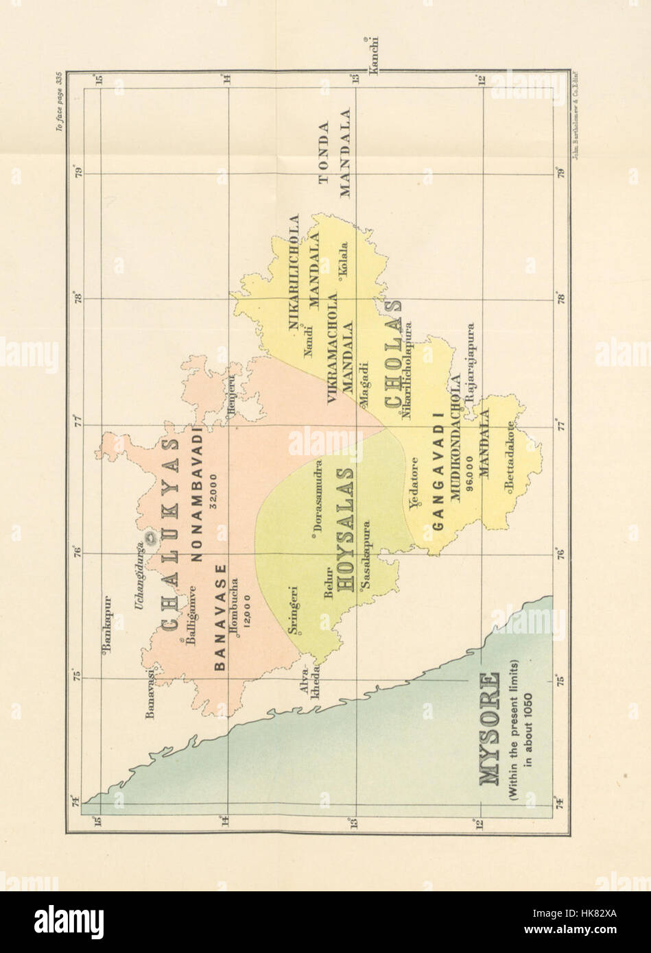 Mysore map hi-res stock photography and images - Alamy