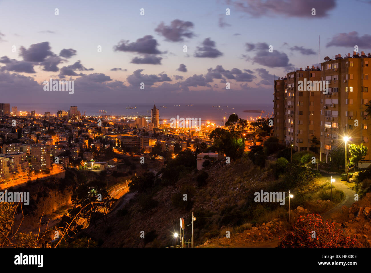 Haifa cityscape hi-res stock photography and images - Alamy