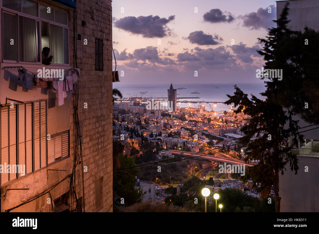 Haifa cityscape hi-res stock photography and images - Alamy