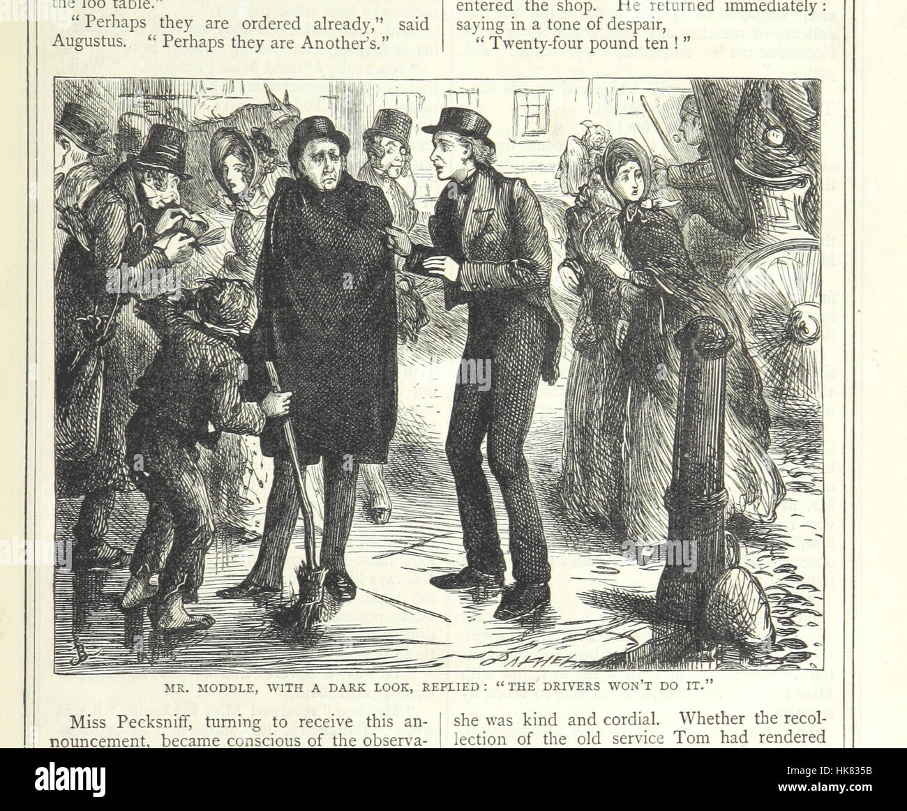 Illustration from 'The Works of Charles Dickens', depicting scenes from ...