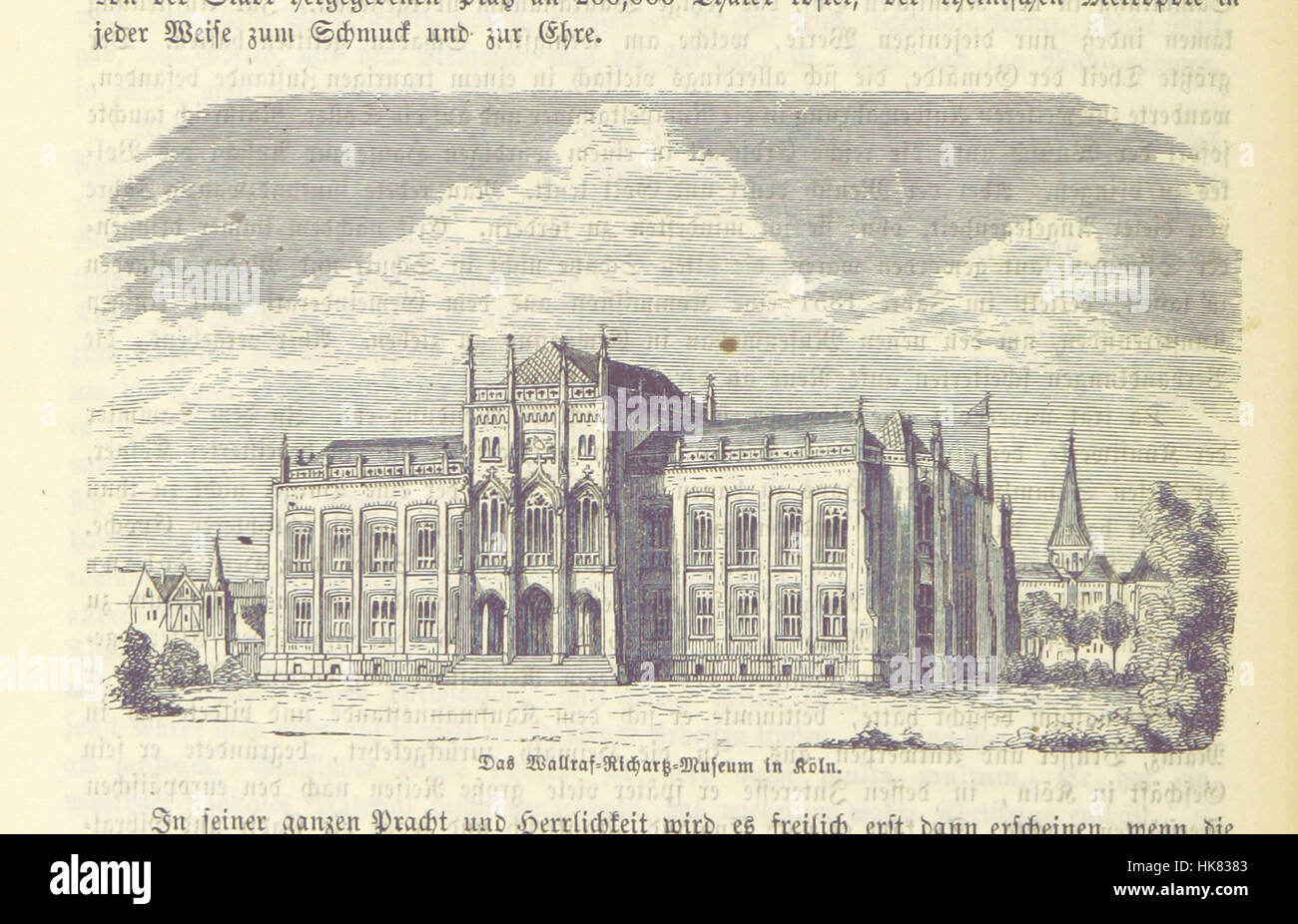 An illustration from 'Unser Vaterland', showcasing scenes from German ...