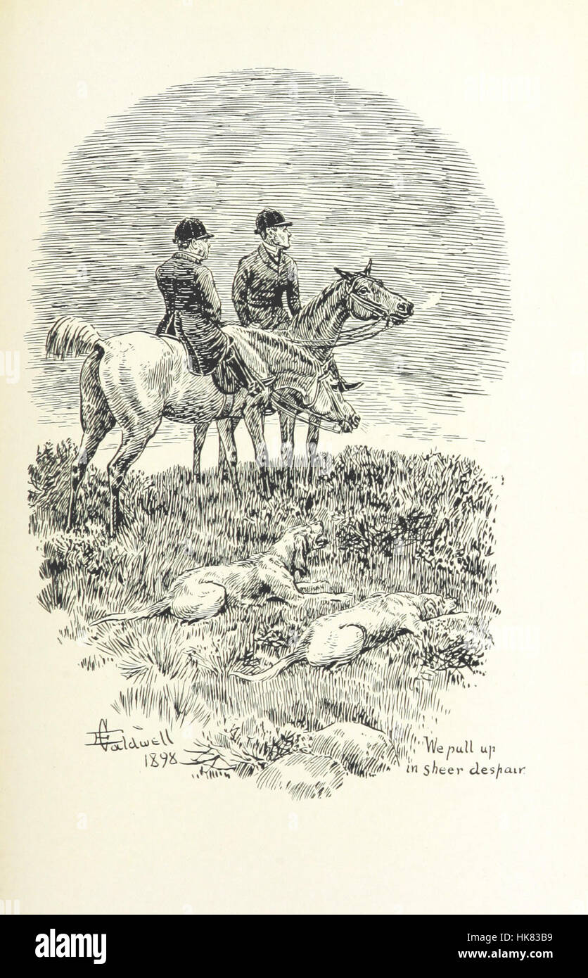 Illustration from 'The Works of G. J. Whyte-Melville' showcasing scenes ...