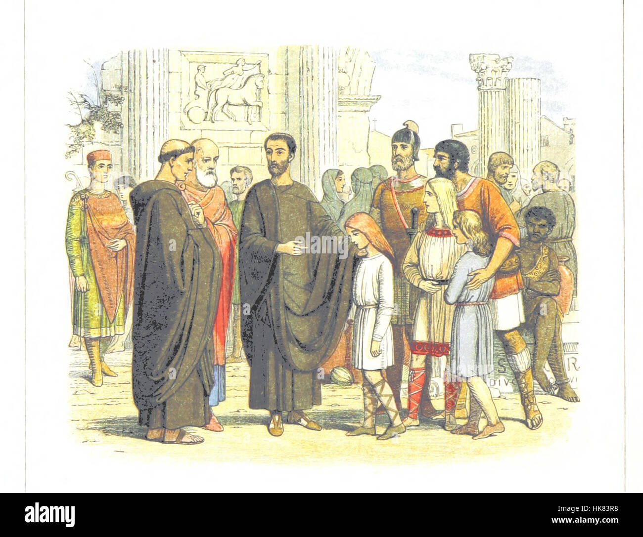 Illustration from 'A Chronicle of England,' depicting historical ...