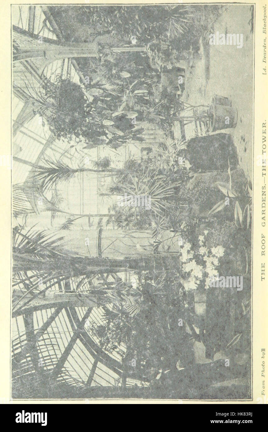 An illustration from a guidebook about Blackpool, showing the town’s ...