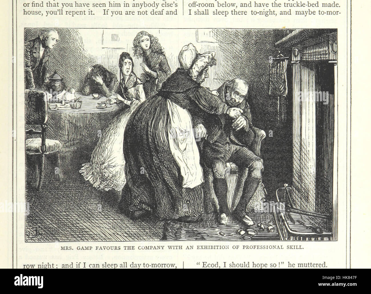 Photograph from 'The Works of Charles Dickens', illustrating a scene ...
