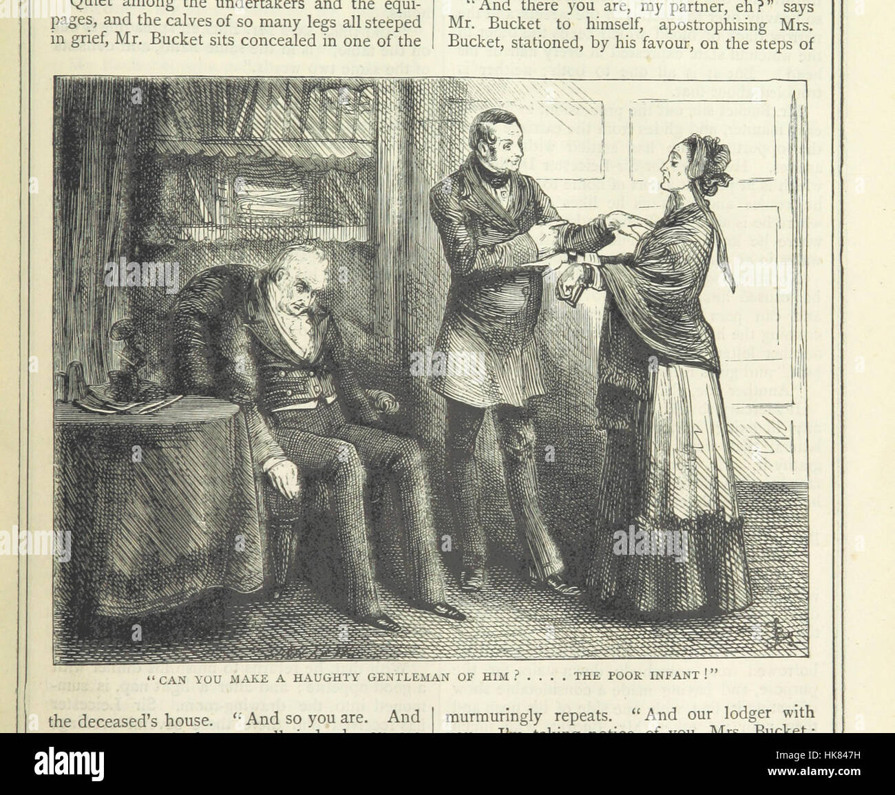 This image from 'The Works of Charles Dickens' depicts an illustration ...