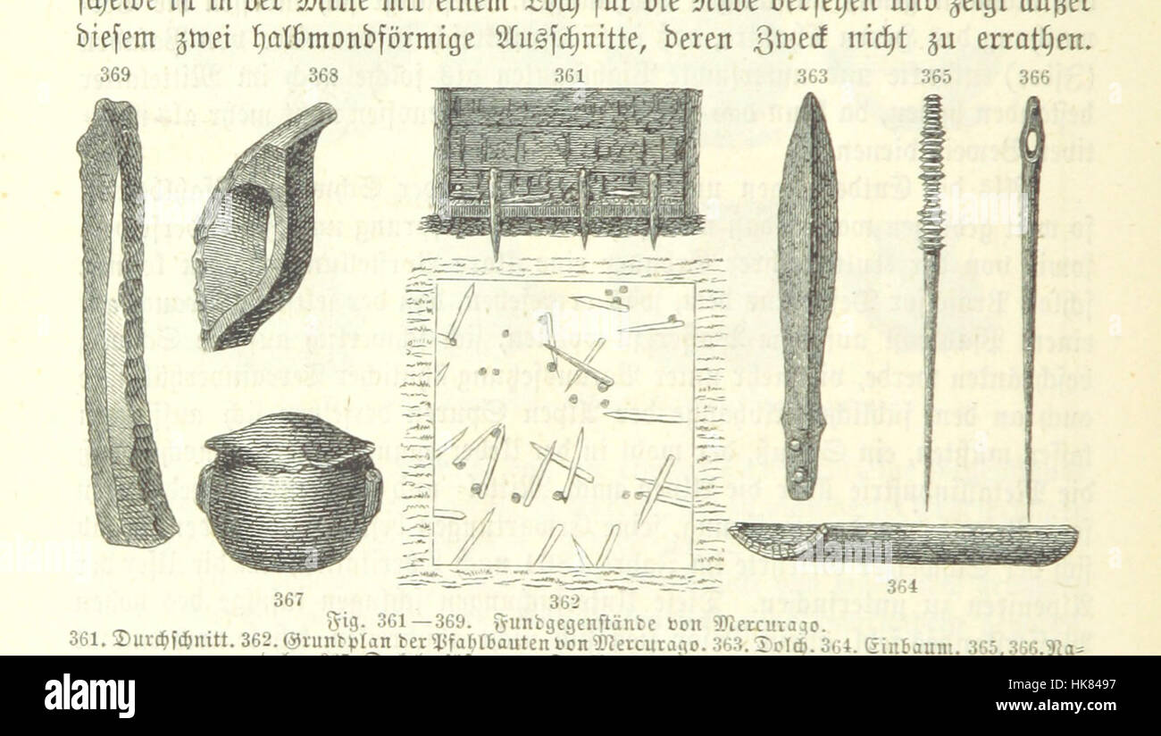 An illustration from 'Der vorgeschichtliche Mensch', depicting early ...