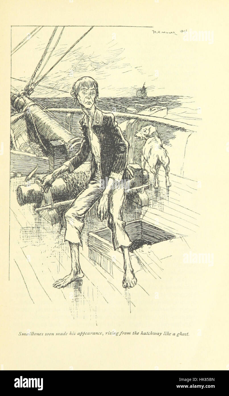 An image from 'Snarleyyow', a novel illustrated by H. R. Millar, with ...