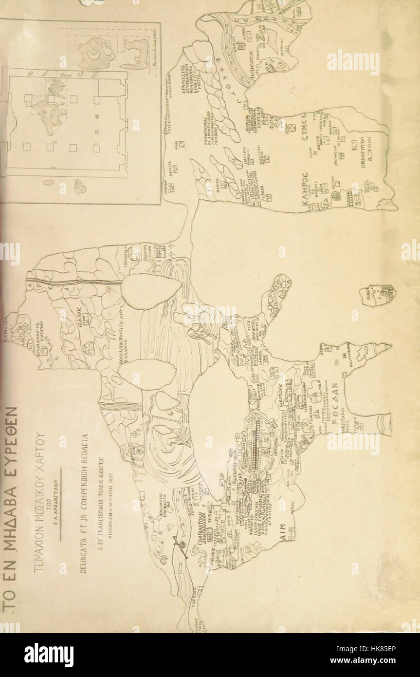 Photograph of a map from a historical travel narrative, potentially ...