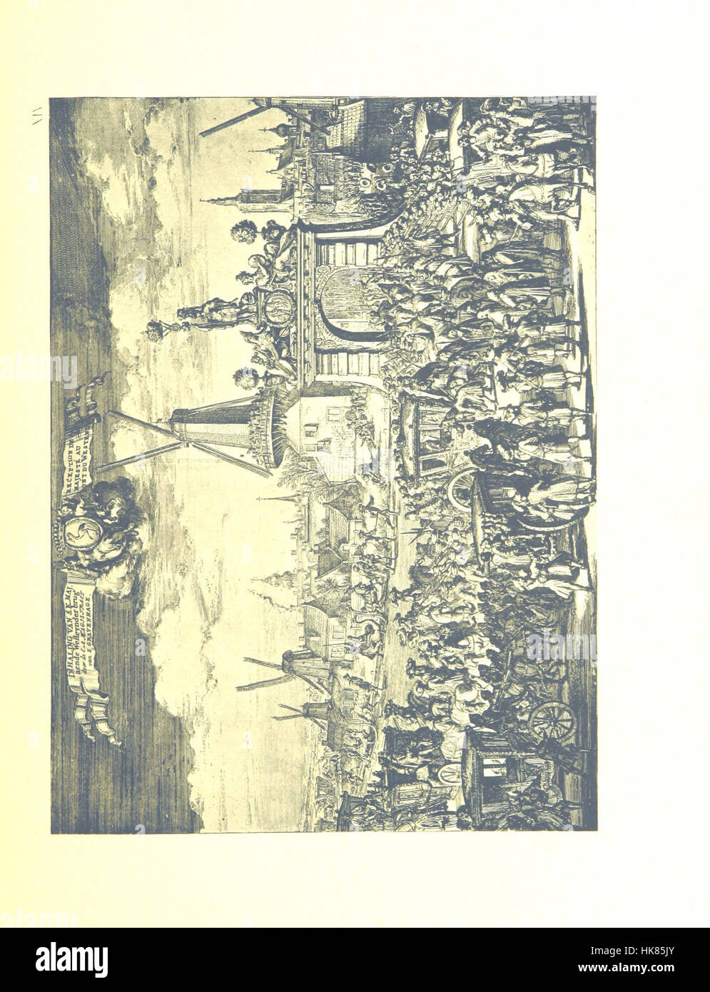 An illustration from 'Oranje en Nederland,' depicting the history and ...